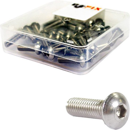 Bofix Inbusbout M5x10 RVS bolkop (25st) | bol