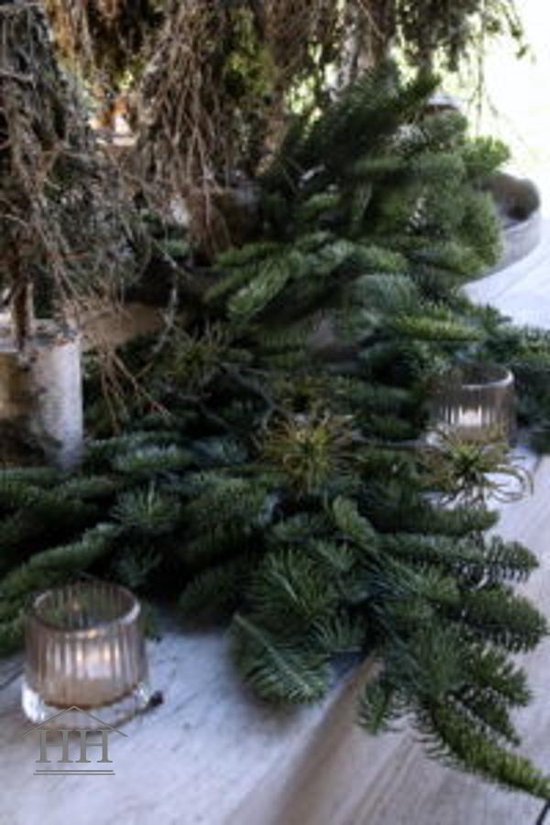 Kunst dennentak Nordmann - kerstdecoratie voor binnen én buiten ...