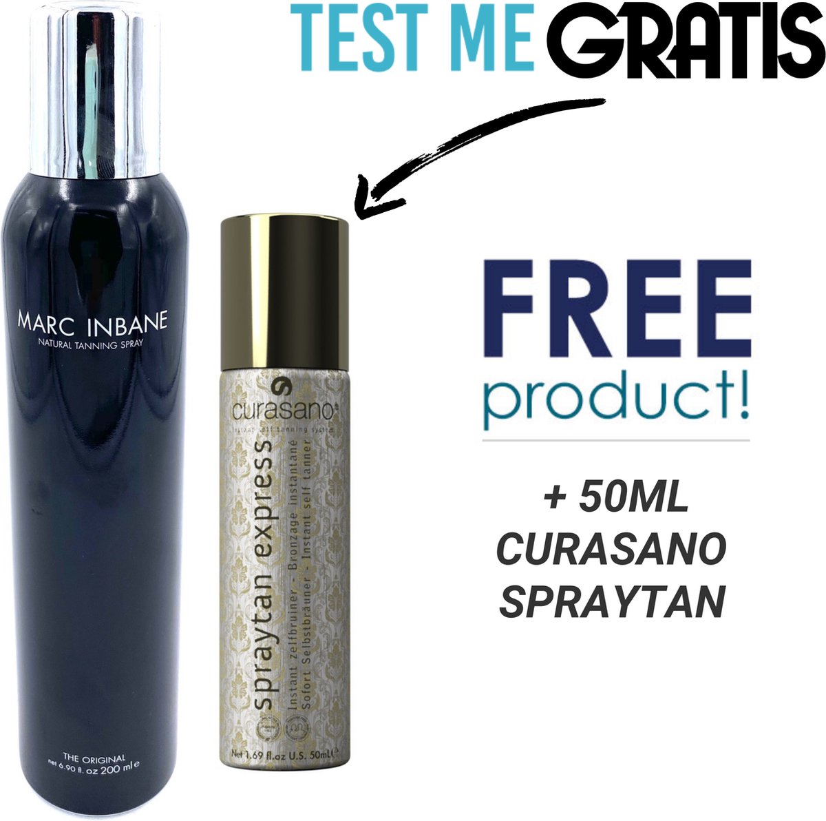 Marc Inbane Natural Tanning Spray, 175ml +50ml Curasano Tanning Spray | bol