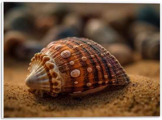 PVC Schuimplaat - Schelp - Zee - Strand - Zand - Bruin - 40x30 cm Foto ...