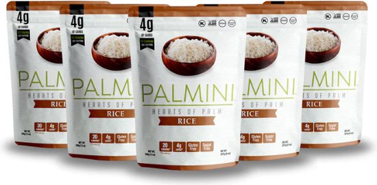 Palmini | Hearts Of Palm | Rice | 5 stuks | 5 x 338g | bol