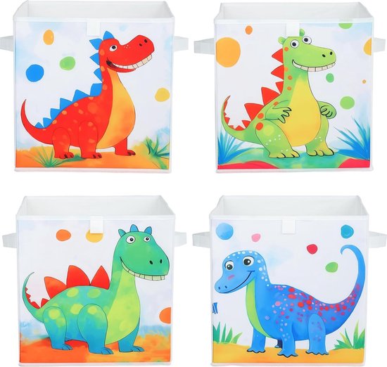 Opbergdoos voor kinderen, groot, 4 stuks, opvouwbare Oxford ...