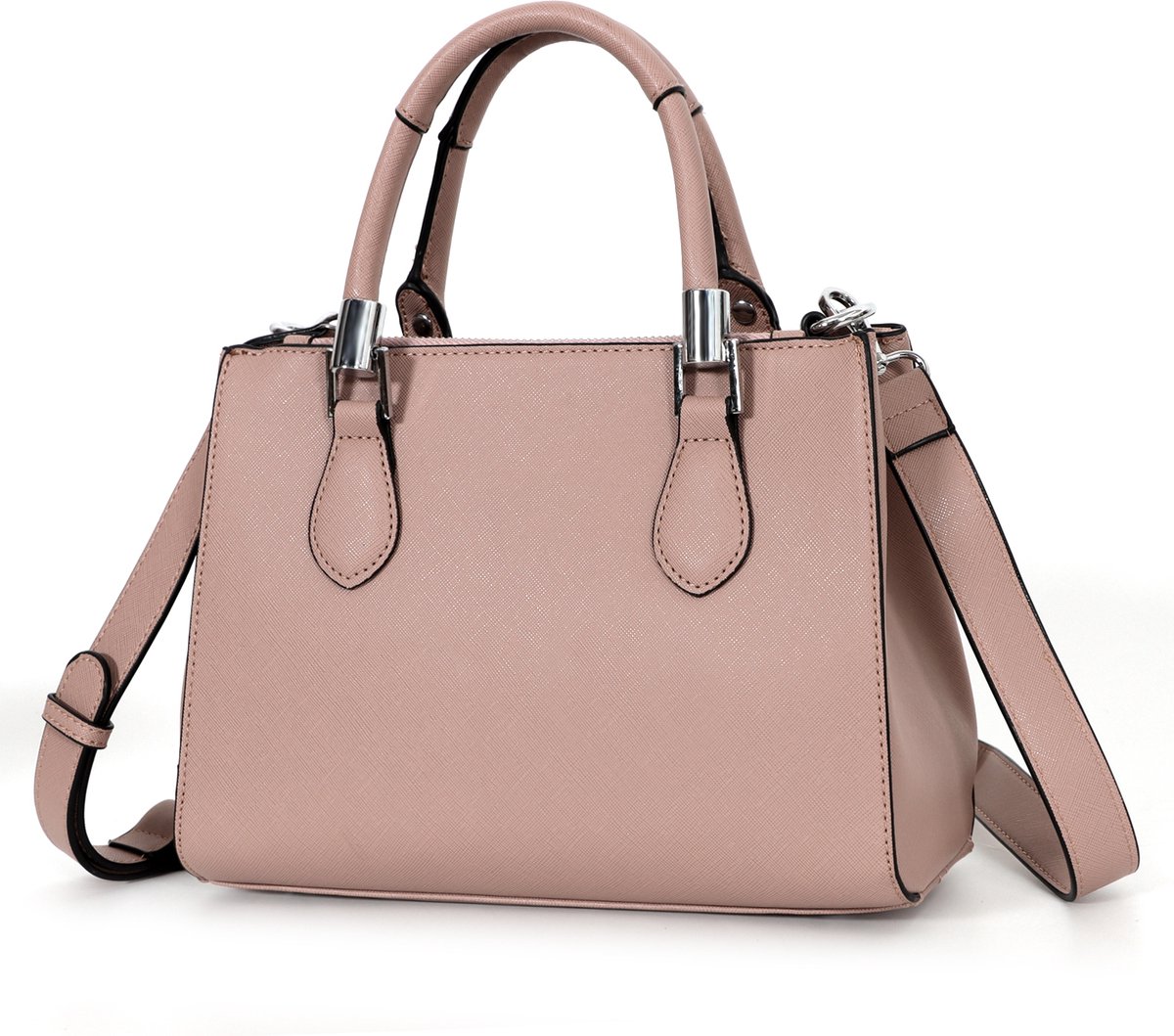 TAN.TOMI Dames Handtassen, Dames Schoudertas - Shopper met rits ...