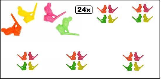 24x Vogel waterfluitjes 4 assortie - Fluit muziek fun uitdeel thema ...