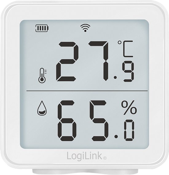 LogiLink SC0116 Thermo-hygro-meter, wifi-bewaking op afstand (via Smart ...