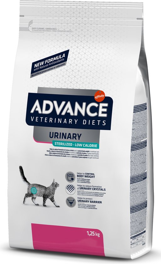 Advance Veterinary Diet Cat - Urinary - Sterilized - Low Calorie - Kattenvoer - 1,25 kg | bol