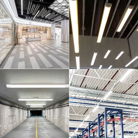 LED Balk 120cm 30W IP40 - Wit licht - Kunststof - Unité - Wit Neutre ...