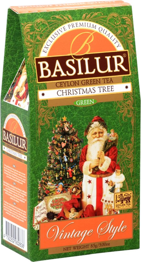 BASILUR Christmas Tree Groene Losse Thee met Jeneverbes, Mangonoten en ...