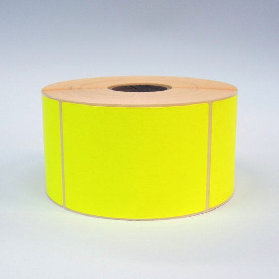 Blanco Stickers op rol 1000ex. 70x100mm geel | bol