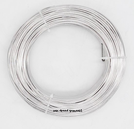 Aluminiumdraad 2,5mm zilver - Rol 76m - 1 Kg - Hobbydraad - Punnikdraad ...