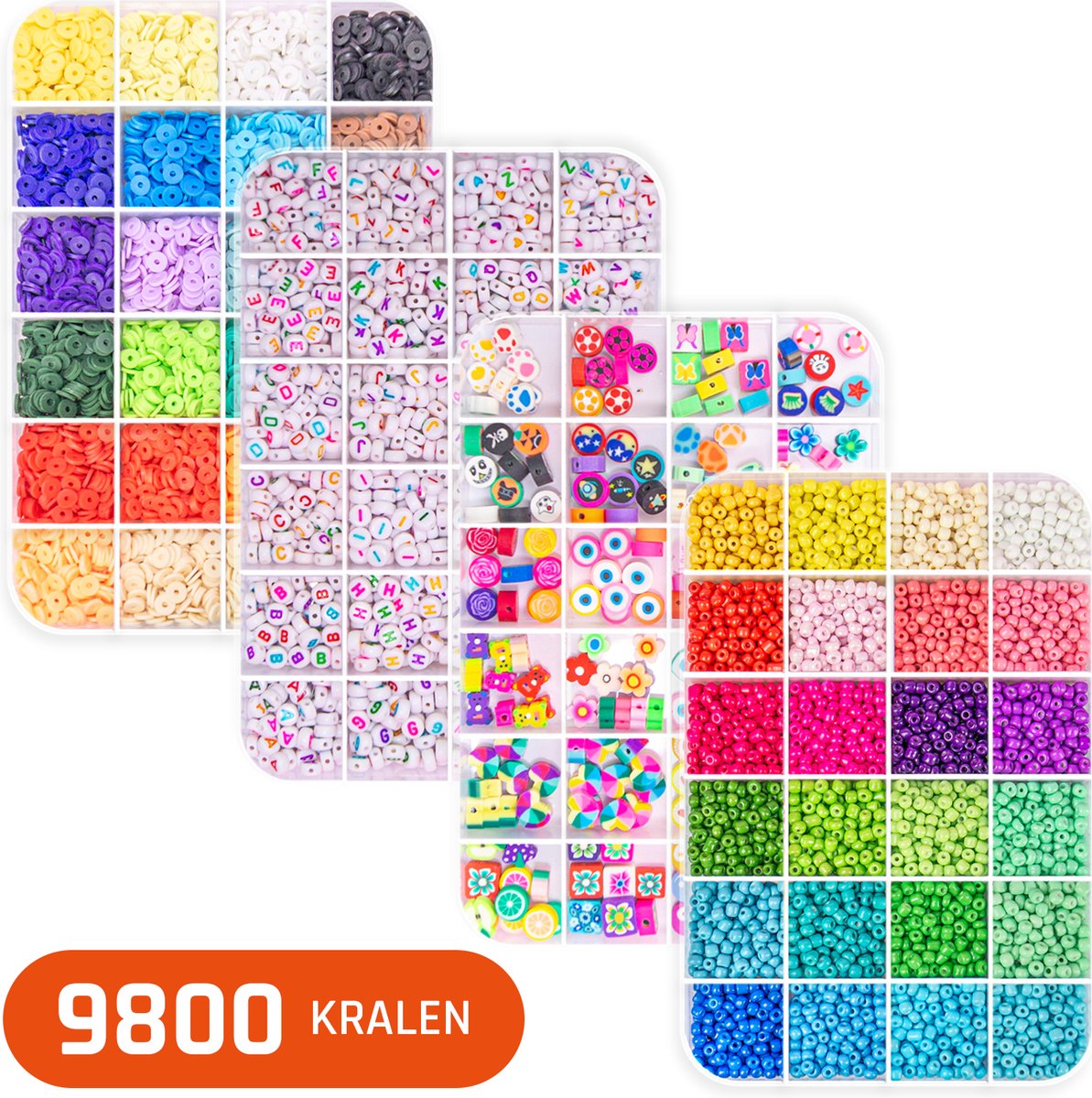 Kralen Set XXL - Sieraden maken - Letterkralen - Polymeer Kralen ...