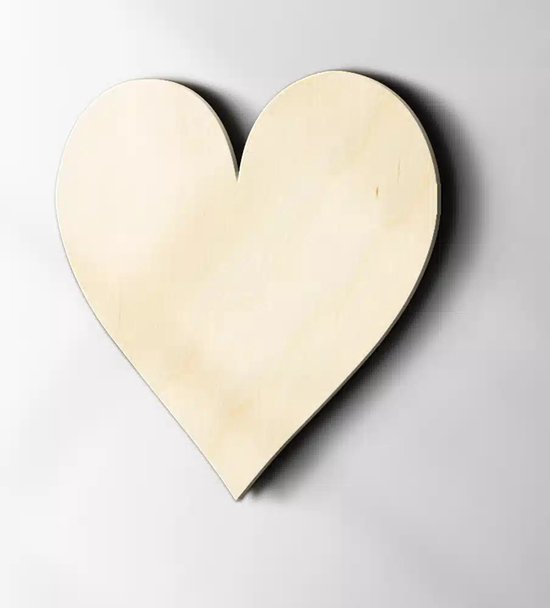 Houten Figuur Harten - Berkenmultiplex - Decoratie - 200 mm | bol