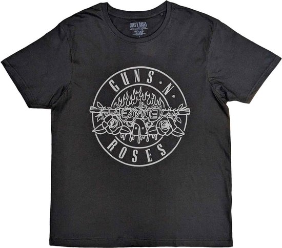 Guns N' Roses - Classic Bullet Mono Heren T-shirt - S - Zwart | bol