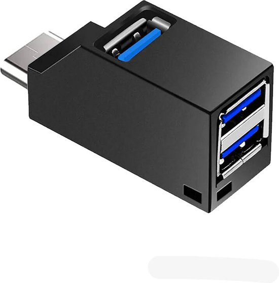 High Speed USB Splitter 3 poorten - Compacte USB C Hub 3.0 - Verdeler ...