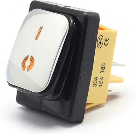 Orbit Electronic® Wipschakelaar ON-OFF - 4-pins - 30x22mm - 30A 250V ...