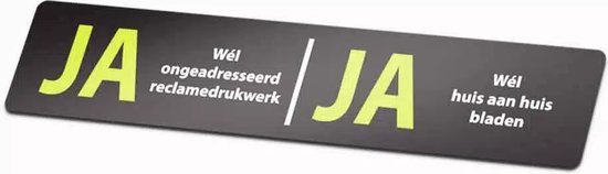 Ja Ja Sticker Brievenbus Sticker - Set van 2 Stickers | bol