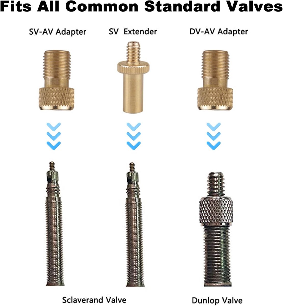 Fietsventieladapterset - 20x delige ventieladapter voor fiets, adapter ...