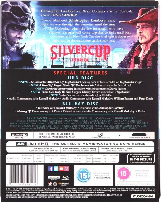 Highlander [Blu-Ray 4K]+[Blu-Ray], Roxanne Hart | Dvd's | bol