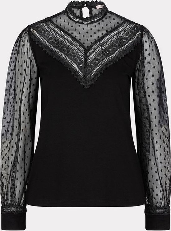 Esqualo top W23-30729 - Black | bol