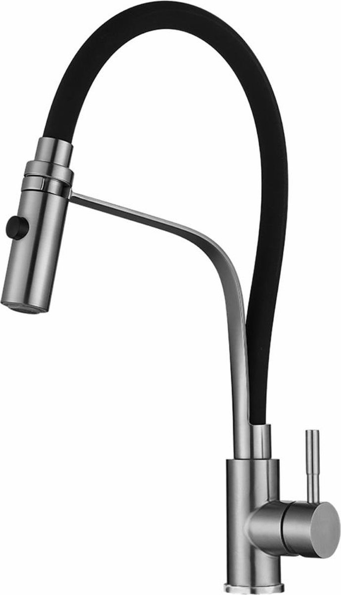 LABOZA - Handler Chrome Keukenkraan met Uittrekbare Uitloop | bol
