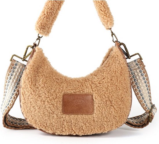 I'm Dutch Fluffy Teddy Schoudertas Lok Camel | bol