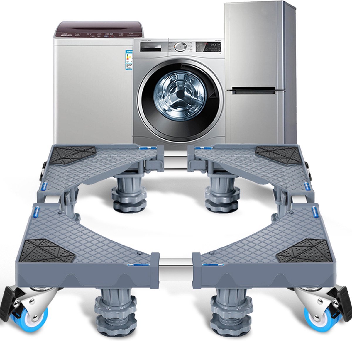 Fabula Wasmachine Verhoger met Wieltjes en Pootjes - Wasmachine Kast ...