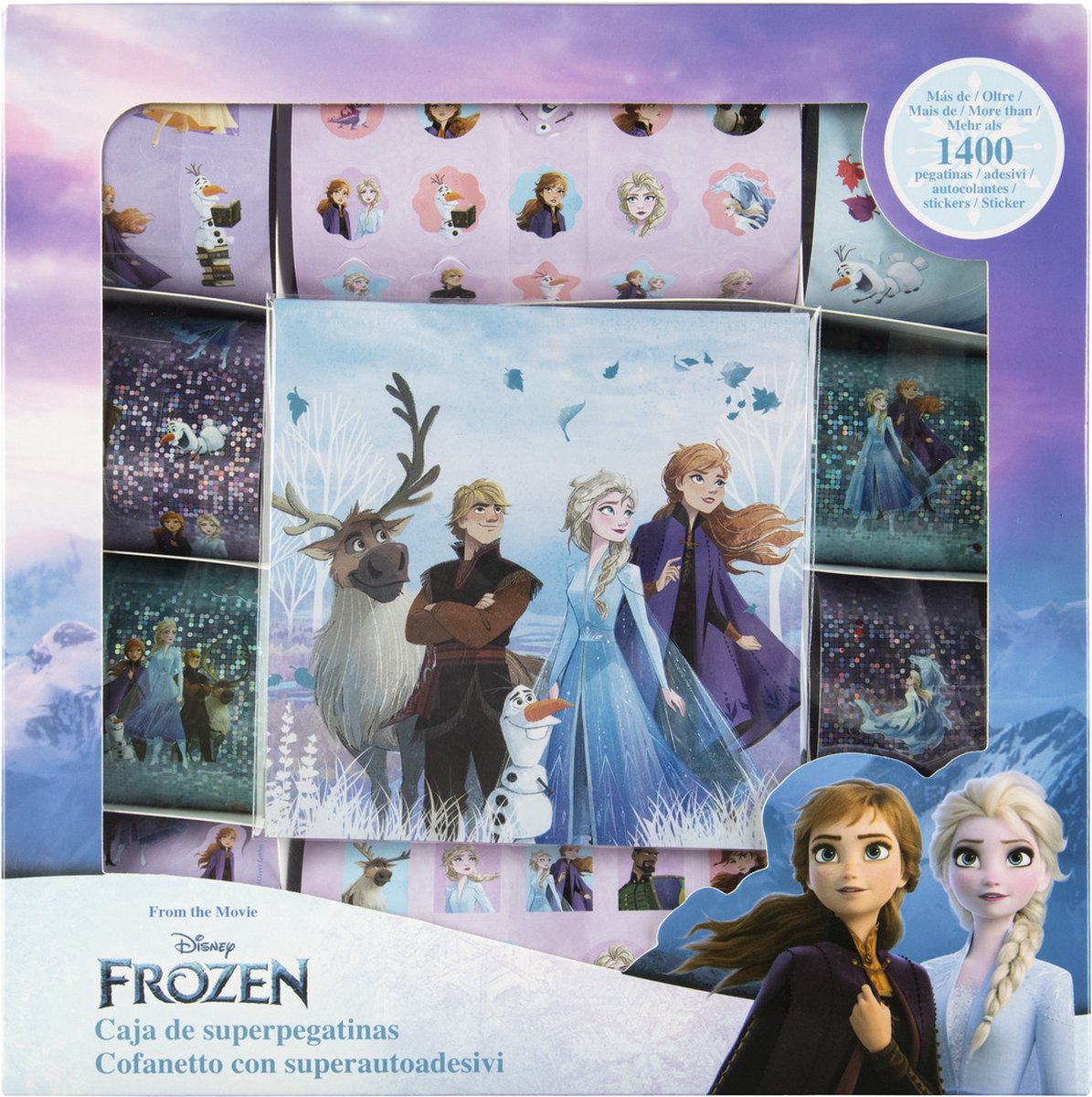 Disney Frozen stickerbox - 425st. - undercover - sinterklaas - kerst | bol