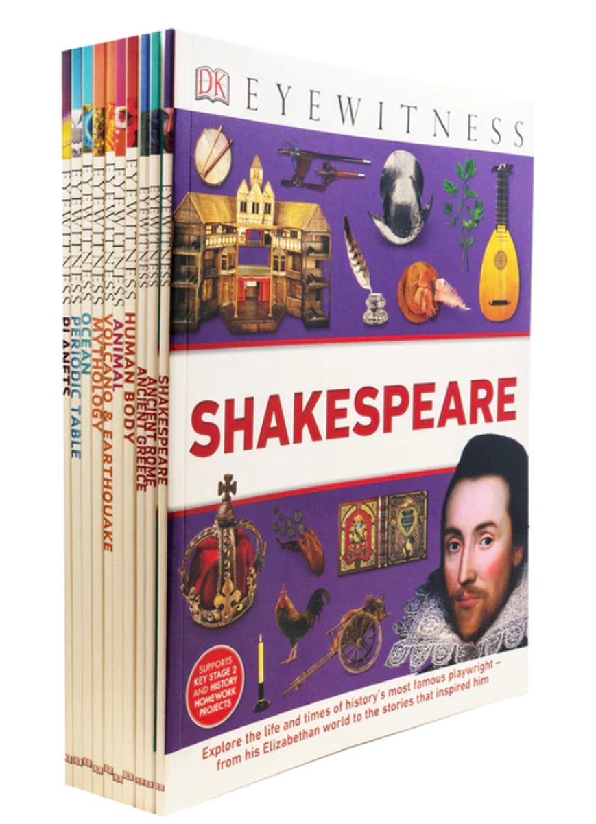 DK Eyewitness Collection 10 Books Set - Shakespeare, Ancient Rome, Ancient Greece,... | bol