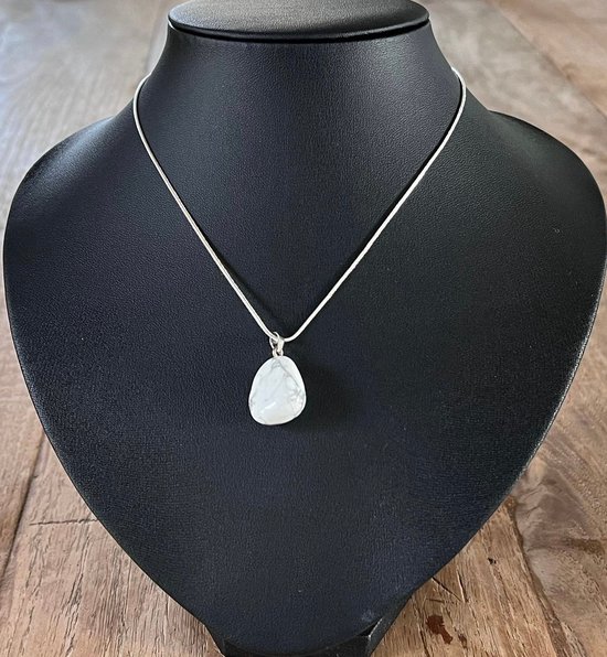 925 Zilveren Ketting Met Edelsteen - Wit | bol