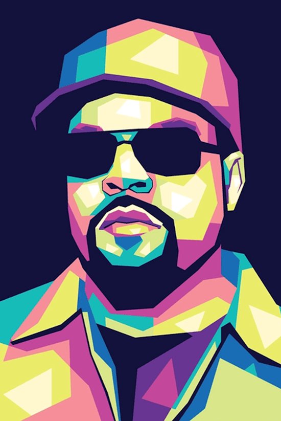 Ice Cube Poster | Rap Poster | N.W.A. Poster | Muziekposter | Pop Art ...