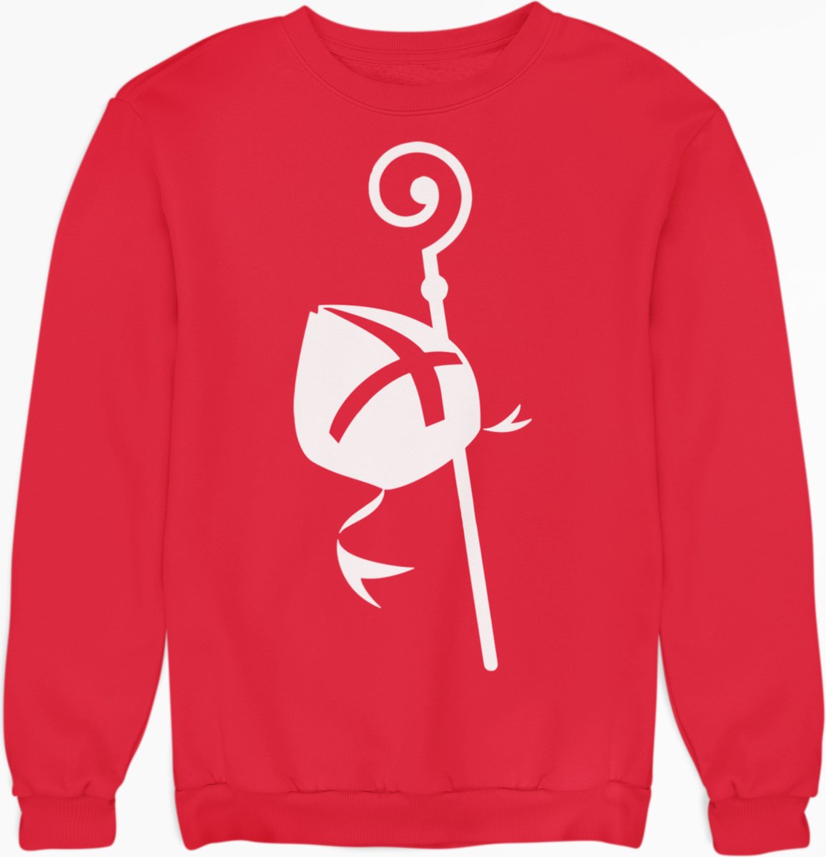 Sint - Sinterklaas Trui Mijter en Staf - Kinderkleding - Maat 104 | bol