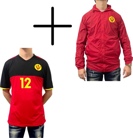 Rode Duivels shirt en regenjas combo - Red Belgian Devils - supporters ...