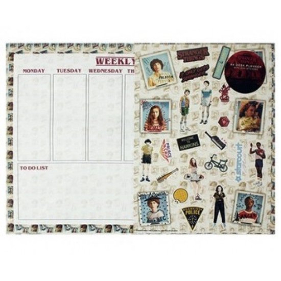 Stranger Things (Polaroid) A4 Desk Pad And Sticker Set | bol