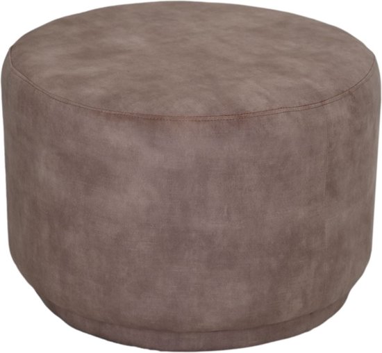 Bolton Poef - 55x55x40 - Lever - Velours - poef rond velvet, zitzak ...