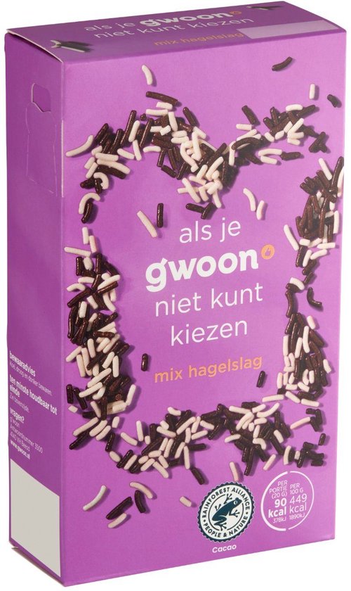 G'woon Hagelslag mix 18 pakken x 400 gram | bol
