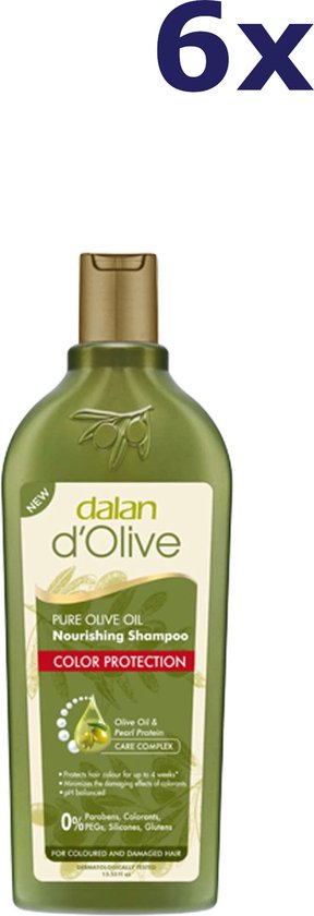 6x Dalan d'Olive Shampoo - Color Protection 400 ml | bol