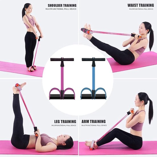 Buiktrainer, sit-up-trainingsapparaat, bodybuilding, expander, full ...