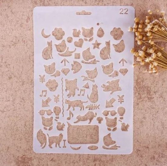 sjabloon - Katten - tekensjabloon | bol