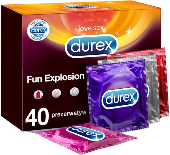 Durex Fun explosion 40 condooms - 4 soorten | bol