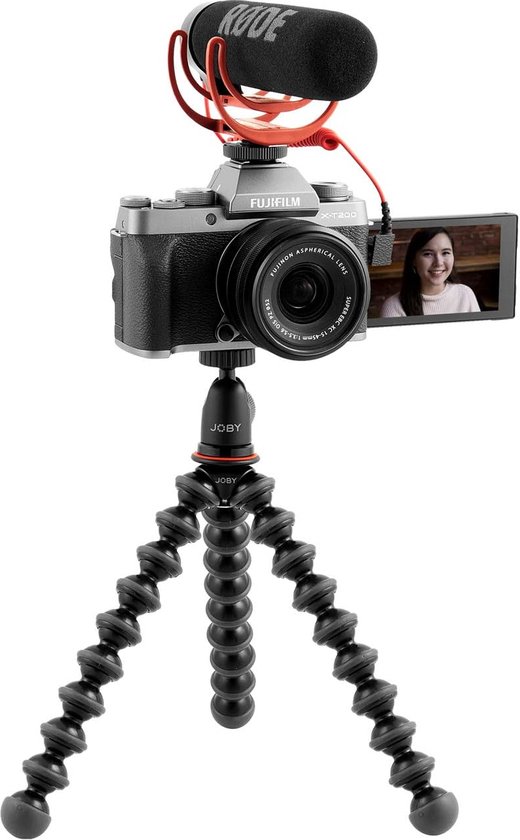 Fujifilm X-T200 Dark Silver + XC15-45mm Vlogger KIT | bol