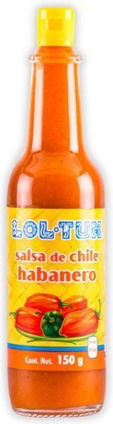 Lol Tun Salsa de chile habanero (rood) | bol