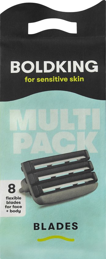 Boldking Scheermesjes Sensitive - Scheermes Man & Vrouw - Scheerset Gevoelige Huid - 8... | bol
