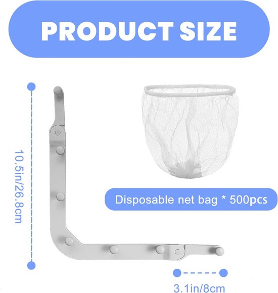 200 stuks keukenspoelbak driehoek tri-holder filters, driehoekige ...