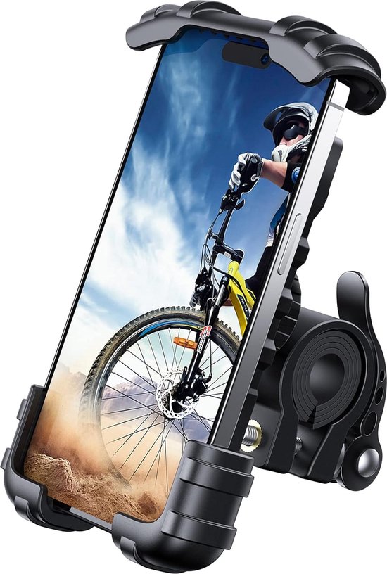 Mobiele telefoon houder fiets mobiele telefoon houder motorfiets, zwart ...
