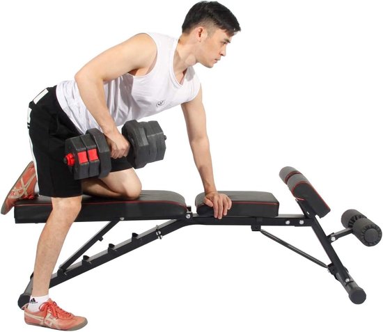 Thuis halterbank Workout Gym, Gewichtheffen Zittend Buikbank Vlakke ...