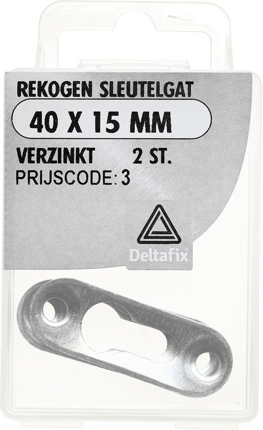 Deltafix rekoog met sleutelgat verzinkt 40 x 15 mm 2 st. | bol