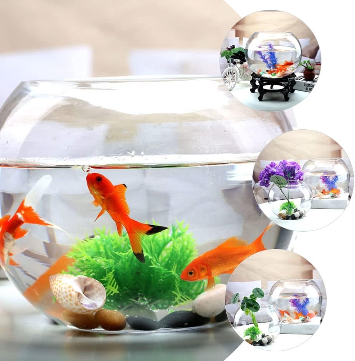 Viskom Aquarium Viskom Bol Aquarium Viskom Tank Glazen Vaas Bloemenvaas ...