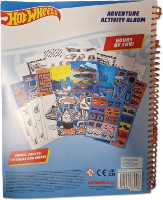Hot Wheels Activity Album - Met stickers | bol