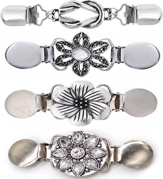 Vestsluiting -4 pack - 4 Vestsluiting - 4 designs - Elegant Embrace ...