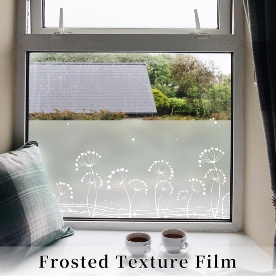 Raamfolie, privacy-vinyl-matte raamfolie, glas-in-loodfolie ...